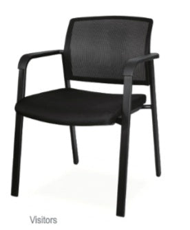 Twist Visitor's Chair with Arms – Reboni Furniture Manufacturing