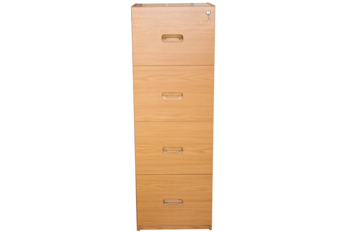 Executive Filing Cabinet, 4 Drawers (Melamine) 465x500x1350mmH – Reboni ...